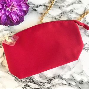 Clarins | Bags | New Clarins Red Makeup Bag | Poshmark